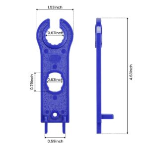 Tgoon Solar Panel Connector Spanner, Simple to Carry 1 Pair Rugged Easy Operation Rigid Plastic Solar Panel Connector Wrench for Maintenance