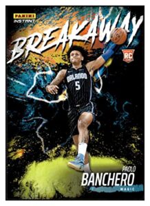 paolo banchero rc 2022-23 panini instant breakaway rookie /2304#11 magic nm+-mt+ nba basketball