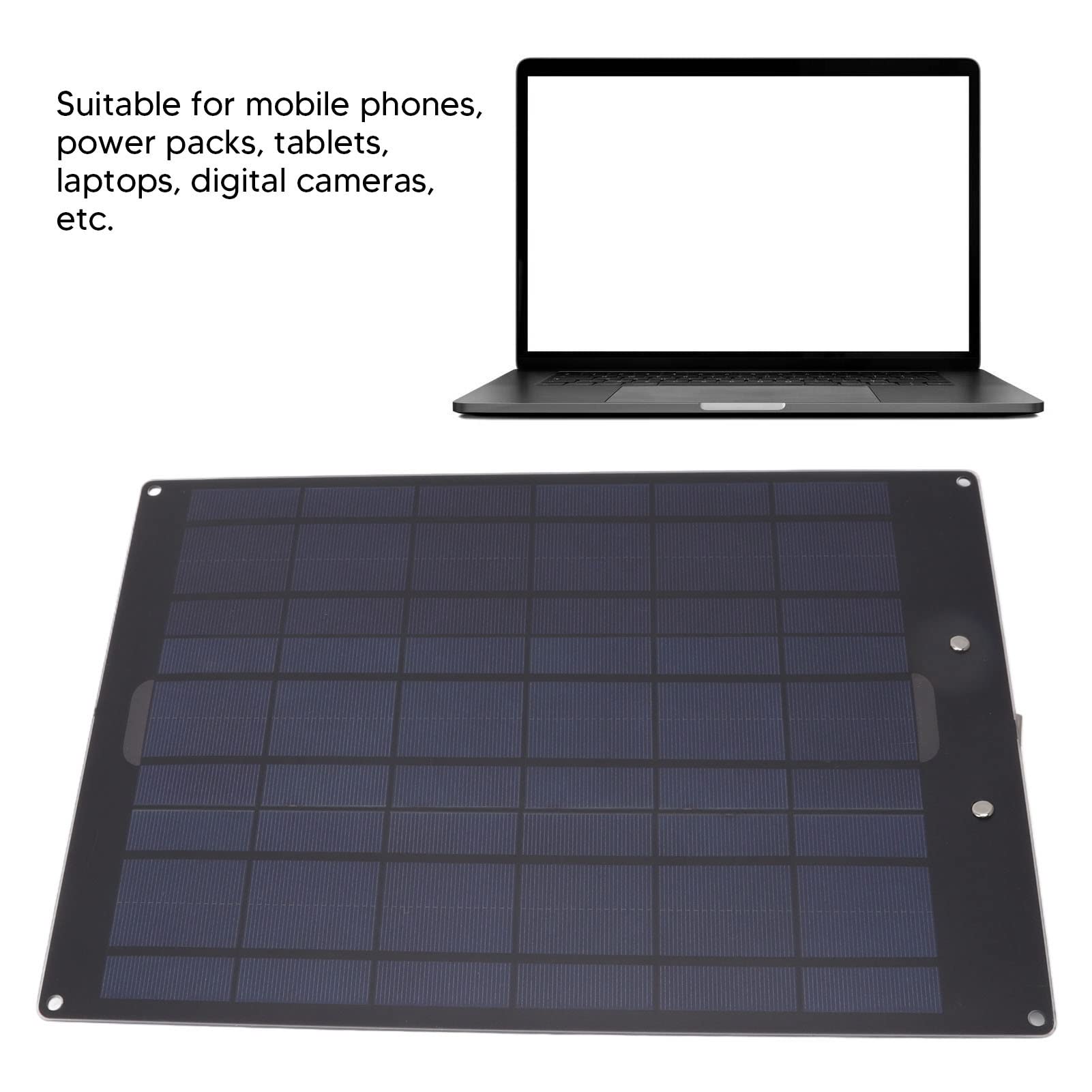 Solar Panel Monocrystalline Silicon 50W Portable High Conversion Efficiency Solar Panel Battery Charger for Outdoor Camping Travel