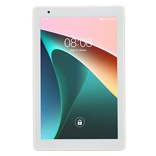 GUPE Tablet PC, Silver Type C Charging 8 Inch Tablet 4GB 64GB Adult Office (US Plug)