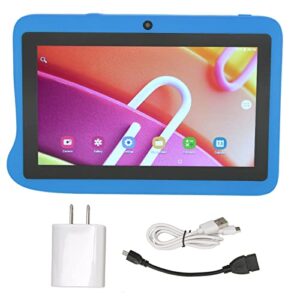 Jectse Kids Tablet, 7 Inch 1960x1080 IPS Toddler Tablet with 5MP Front 8MP Rear Camera, 4GB 32GB 2.4G 5G WiFi Tablet for 10, 5000mAh Battery, Shockproof Case (Blue)