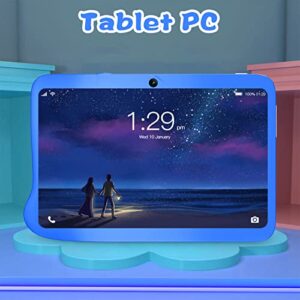 Jectse Kids Tablet, 7 Inch 1960x1080 IPS Toddler Tablet with 5MP Front 8MP Rear Camera, 4GB 32GB 2.4G 5G WiFi Tablet for 10, 5000mAh Battery, Shockproof Case (Blue)