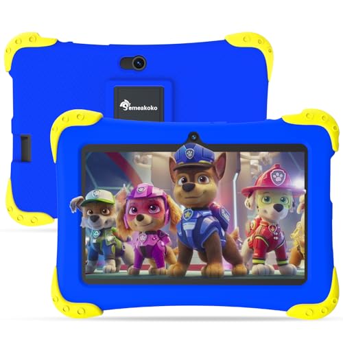 Semeakoko Tablet for Kids, Kids Tablet 7 inch Android 11 Toddler Tablet Quad Core 32GB Google Play, Kids APP Preinstalled Game Learning Education Tablet WiFi Camera Tablet with Case (Blue)