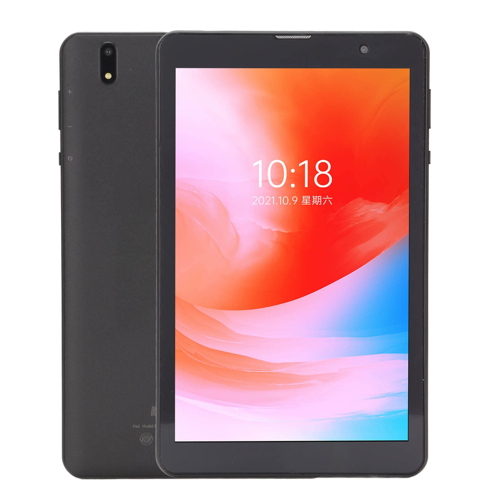 Septpenta Dual Sim Tablet, 8in 800X1280 HD Full Screen 3G 32G Dual Speaker 2TB Expansion Storage Quad Core CPU LTE Tablet, 800MHz 2MP Front 5MP Rear for Home Office for Android(USA)