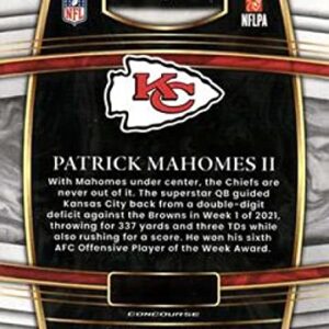 2021 Panini Select #2 Patrick Mahomes II Concourse Kansas City Chiefs NFL Football Trading Card