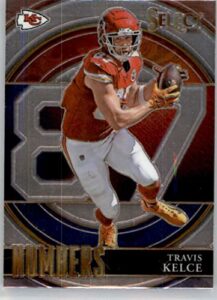 2021 panini select select numbers #22 travis kelce kansas city chiefs nfl football trading card