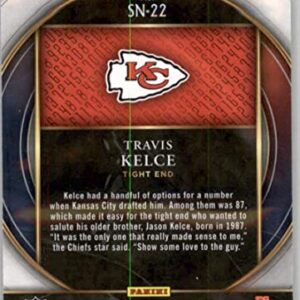 2021 Panini Select Select Numbers #22 Travis Kelce Kansas City Chiefs NFL Football Trading Card