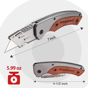 Goldblatt 100-Pack Utility Blades and WORKPRO Folding Utility Knife