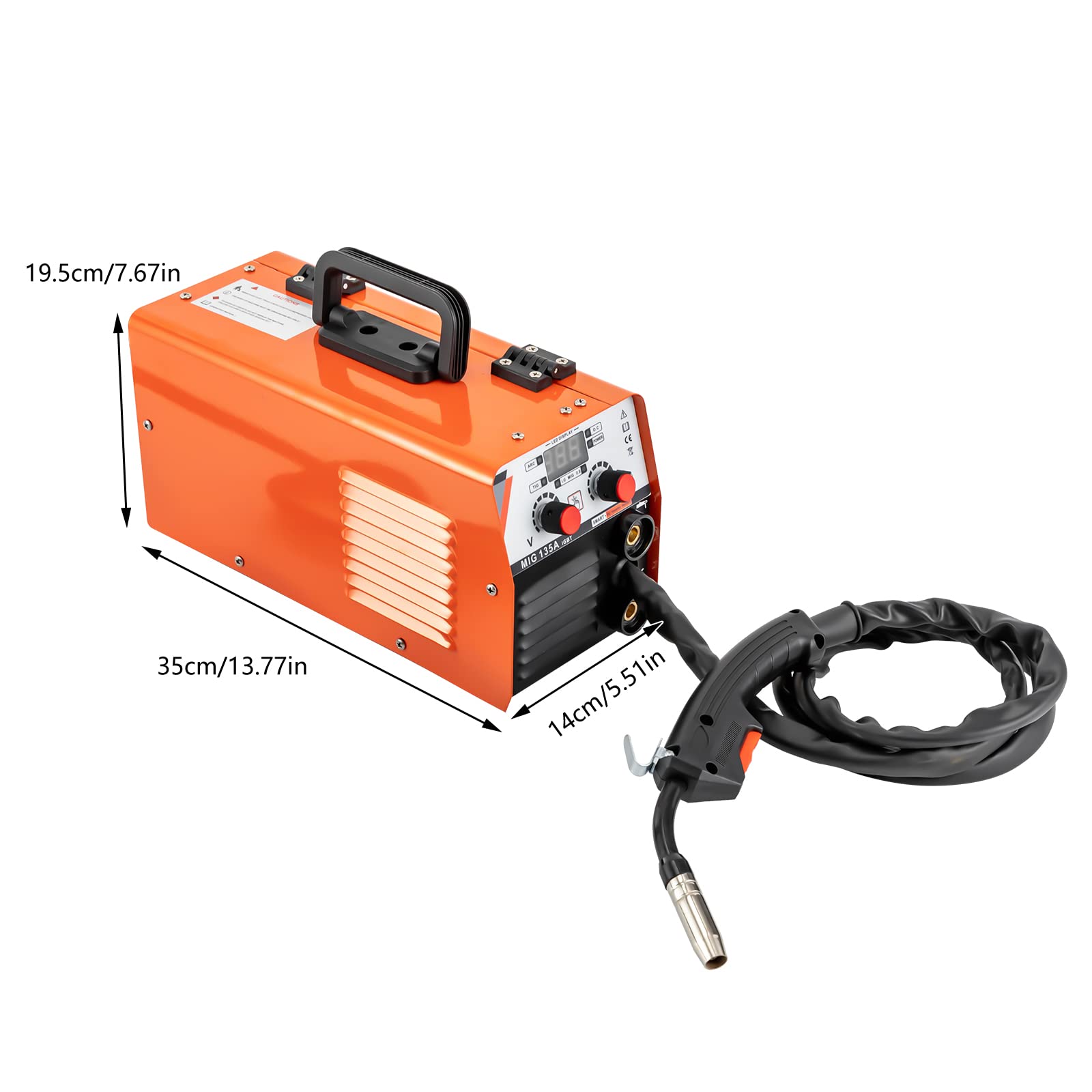 110/220V Welding Machine MIG/Lift TIG/ARC 3-in-1 Welder Machine Kits 135A Flux Core Welder MIG Welding Machine