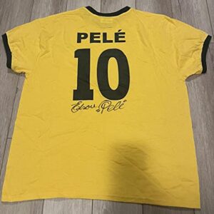 Pele Signed Brazil Jersey Psa/dna National Team Jersey Edson Pele Signed 2 - Autographed Soccer Jerseys