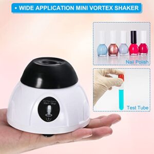 PATIKIL Mini Vortex Mixer Shaker Miniature Paint Ink Shaker, Touch Function, Shaker Mixer Nail Polish Mixer Test Tube Mixer White