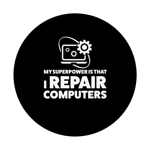 my superpower is what I repair computers Tech Support PopSockets Swappable PopGrip