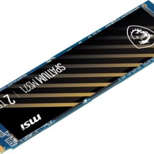 MSI SPATIUM M371 NVMe M.2 2TB Internal SSD PCIe Gen3 NVMe 3D NAND (SPATIUM M371 NVMe M.2 2TB)