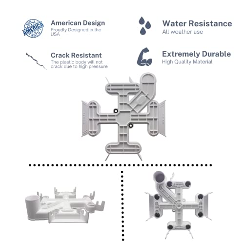 Swimables Manifold Assembly Compatible with Pentair FNS & FNS Plus DE Filter Manifold 59023700 | Also Replace V38-140 and 25357-600-000 Pentair Pool Filters | With Built-In Breather Tube | Made in USA