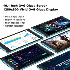 TJD Android 12 Tablet, 10 inch Tablets, 4GB RAM 64GB ROM 512GB Expandable Storage Tablets PC, FHD IPS Touch Screen, 6000mAh Battery, WiFi, Bluetooth, 8.0MP Camera, Google GMS (Green)