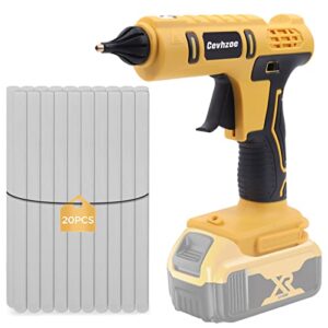 hot glue gun, cordless glue gun (for dewalt 20v lithium-ion battery)