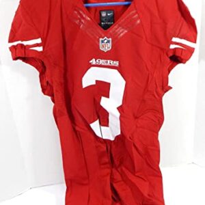 2015 San Francisco 49ers #3 Game Issued Red Jersey 40 DP35626 - Unsigned NFL Game Used Jerseys