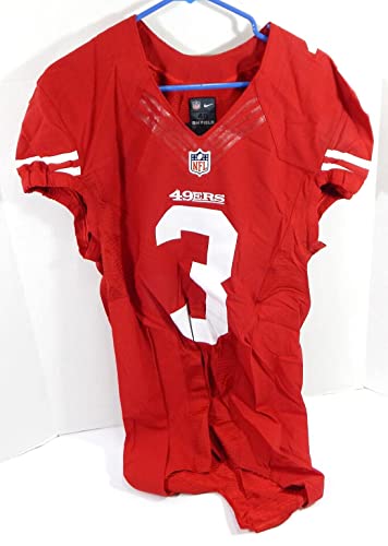 2015 San Francisco 49ers #3 Game Issued Red Jersey 40 DP35626 - Unsigned NFL Game Used Jerseys