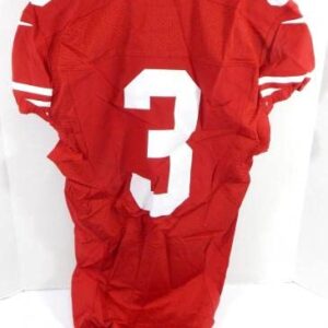 2015 San Francisco 49ers #3 Game Issued Red Jersey 40 DP35626 - Unsigned NFL Game Used Jerseys