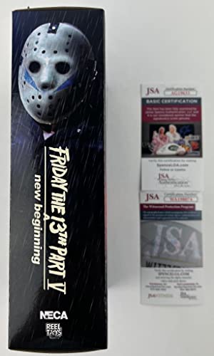 Tom Morga & Dick Wieand signed Figure Friday 13th NECA Jason Voorhees Part 5 V Roy Burns Autograph JSA Authentication