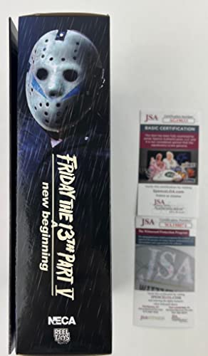 Tom Morga & Dick Wieand signed Figure Friday 13th NECA Jason Voorhees Part 5 V Roy Burns Autograph JSA Authentication