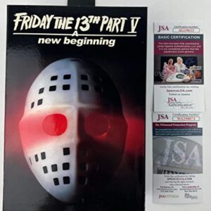 Tom Morga & Dick Wieand signed Figure Friday 13th NECA Jason Voorhees Part 5 V Roy Burns Autograph JSA Authentication