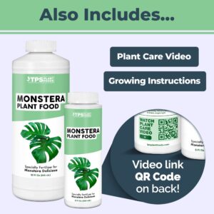 Monstera Plant Food for Monsteras and Philodendrons, Tropical Houseplant Liquid Fertilizer 8 oz (250mL)