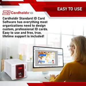 Cardholdir ID Software by Easy Badges- PC & MAC ID Card Design Printer Software -Standard Edition