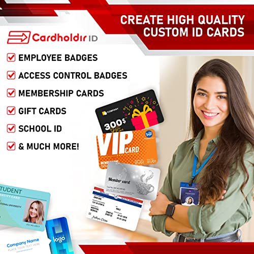 Cardholdir ID Software by Easy Badges- PC & MAC ID Card Design Printer Software -Standard Edition