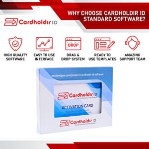 Cardholdir ID Software by Easy Badges- PC & MAC ID Card Design Printer Software -Standard Edition