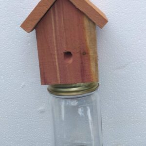 Amish-Made Rustic Carpenter bee catching Device