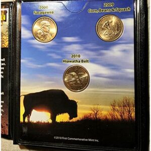 2000 P FIRST YEARS of ISSUE! 2000-2010 NATIVE AMERICAN $1 COIN COLLECTION in POSH HOLDER w HISTORY/CoA! GREAT GIFT! $1 Seller Perfect Uncirculated