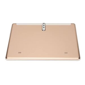 Golden Tablet, IPS Desktop Tablet Screen 3GB RAM 32GB ROM 5G WiFi 100-240V for Study (US Plug)