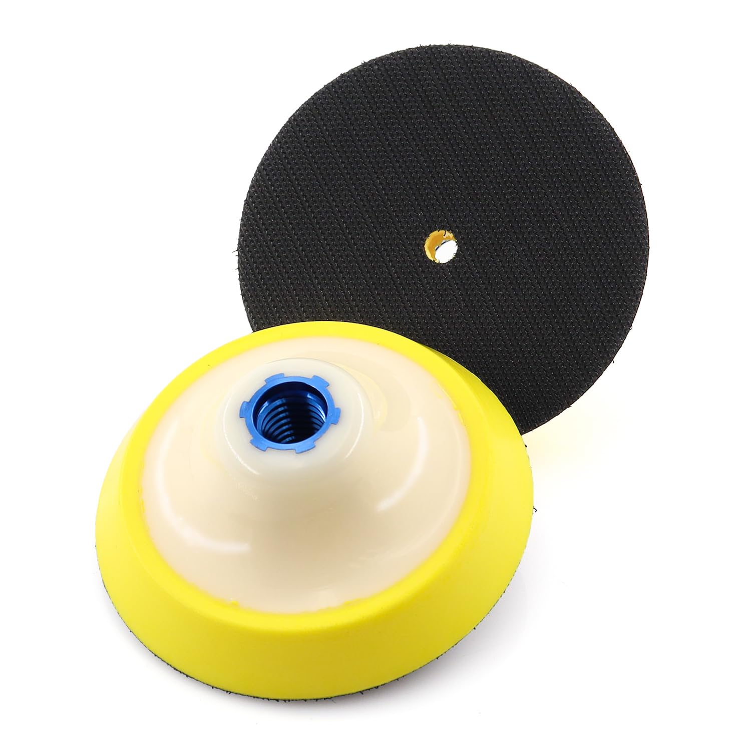 YDROWN 4 Inch Hook and Loop Rotary Backing Pad with 5/8"-11 Thread for Sanding/Polishing Pads Angle Grinder (4 Inch)