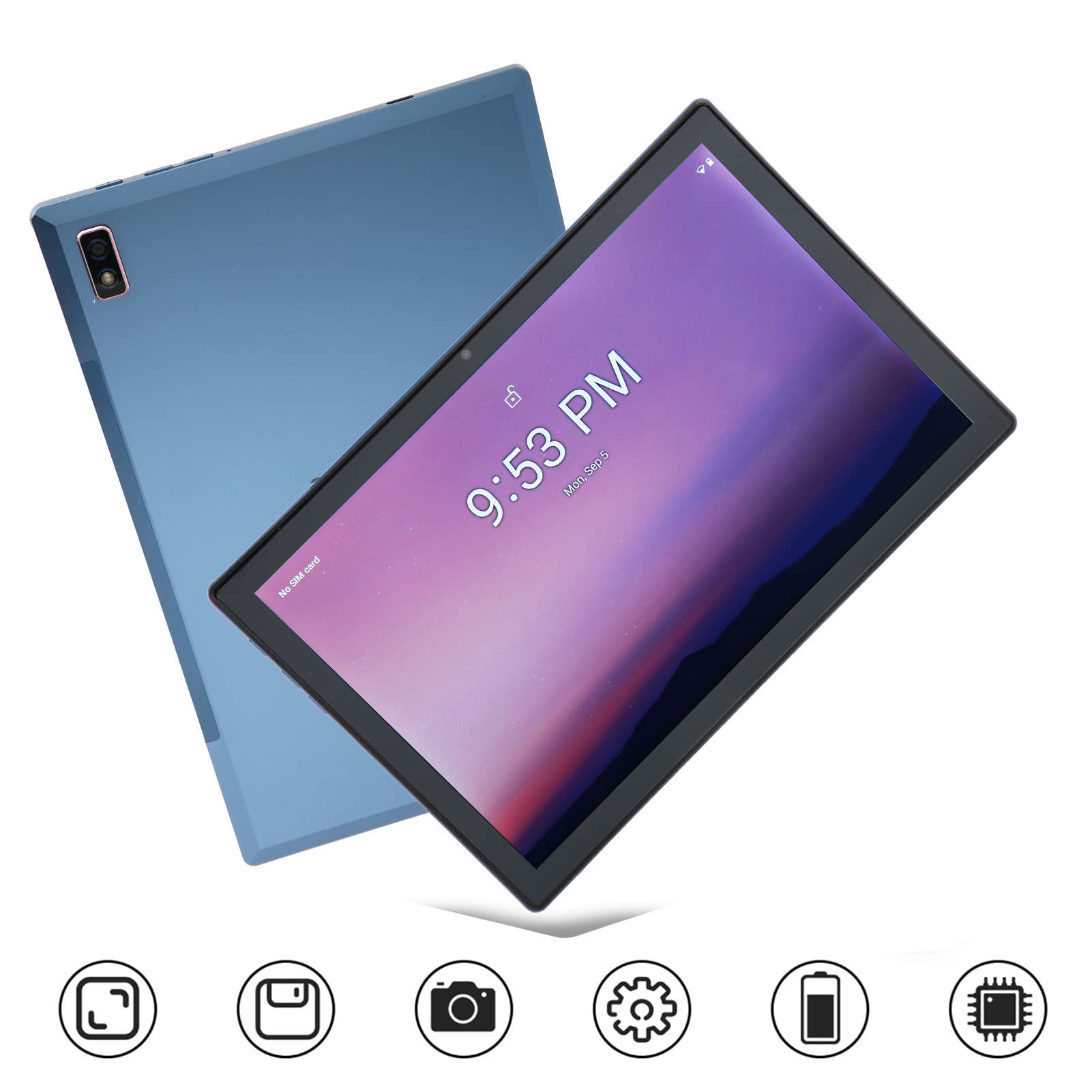 Tablet for Android11, 4G LTE Network Calling, 10.1 Inch IPS 1280x800, 4GB 64GB Storage, Octa Core CPU, Dual SIM Card Slot, 2MP 5MP Dual Camera, WiFi BT FM