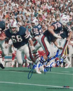 joe delamielleure autographed/signed buffalo bills 8x10 photo 11032 - autographed nfl photos