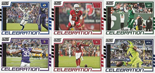 2022 Panini Score Football Cards Celebration INSERT SET 25 CARDS Mahomes Brady Herbert Allen Chase Waddle and More