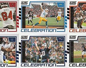 2022 Panini Score Football Cards Celebration INSERT SET 25 CARDS Mahomes Brady Herbert Allen Chase Waddle and More