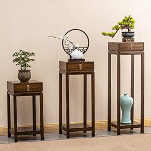 ARZARF Bonsai Pedestal Tall Pedestal Plant Stands Display Rack Storage Shelving Flower Pot Holder Indoor Outdoor for Patio Balcony Living Room Vase Pedestal Stands (Size : Small)