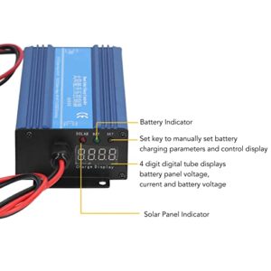 Cryfokt Boost MPPT Solar Controller, 600W 26-63V Input LED Display Solar Panel Regulator, Step Up Waterproof Solar Controller for 48V / 60V / 72V Acid and Lithium Battery