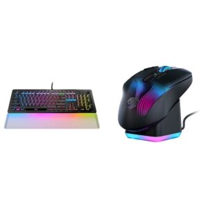 roccat vulcan ii max optical-mechanical gaming keyboard kone xp air wireless ergonomic rgb gaming mouse bundle