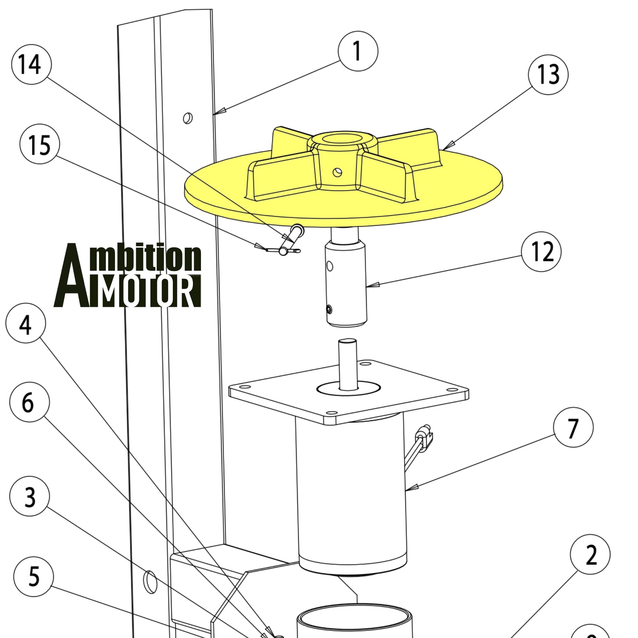 AMBITIONMOTOR Salt Spreader Motor Kit Replaces Buyers SaltDogg 3005693 3007809 3005705 for TGSUV1B