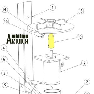 AMBITIONMOTOR Salt Spreader Motor Kit Replaces Buyers SaltDogg 3005693 3007809 3005705 for TGSUV1B