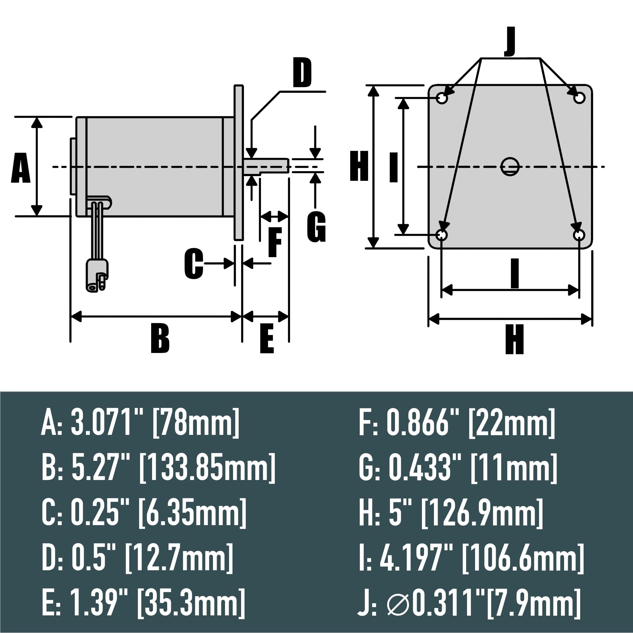 AMBITIONMOTOR Salt Spreader Motor Kit Replaces Buyers SaltDogg 3005693 3007809 3005705 for TGSUV1B