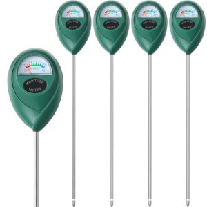 4 pack soil moisture meter 15.8 inch long probe deep use soil moisture meter sensor plant water meter soil tester test kit for garden yard lawn farm indoor outdoor use