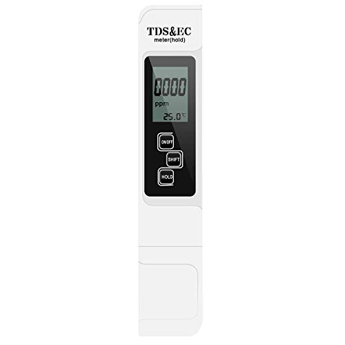 iPower 3 in 1 EC TDS and Temperature Test Pen TDS Meter, EC Meter & Temperature Meter with ± 2% Accuracy Ideal Water Test Meter