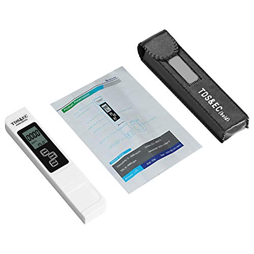 iPower 3 in 1 EC TDS and Temperature Test Pen TDS Meter, EC Meter & Temperature Meter with ± 2% Accuracy Ideal Water Test Meter