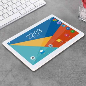 10 Inch Tablet 1080p Full HD Tablet, Powerful Octa Core Processor CPU, Dual SIM Dual Standby Call Tablet, 2GB 32GB, HD Dual Camera, IPS HD Large Screen, Big Battery Life (US Plug)