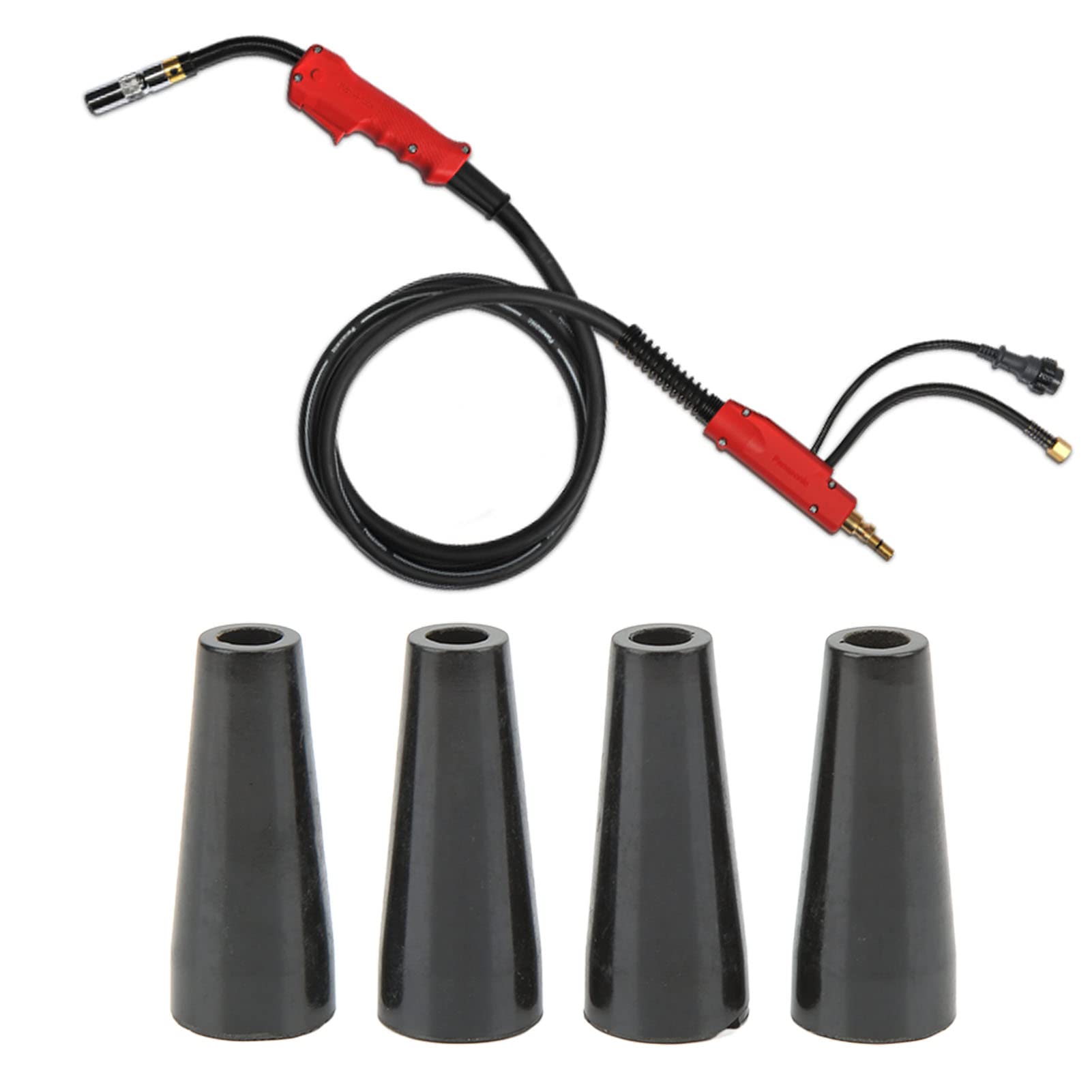 4Pcs Flux Core Gasless Nozzle Self Protection Welder Nozzle Replacement 100L MIG Welder Accessories