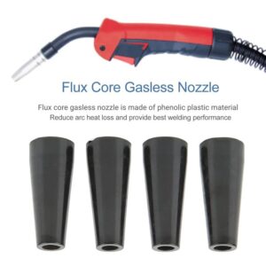 4Pcs Flux Core Gasless Nozzle Self Protection Welder Nozzle Replacement 100L MIG Welder Accessories